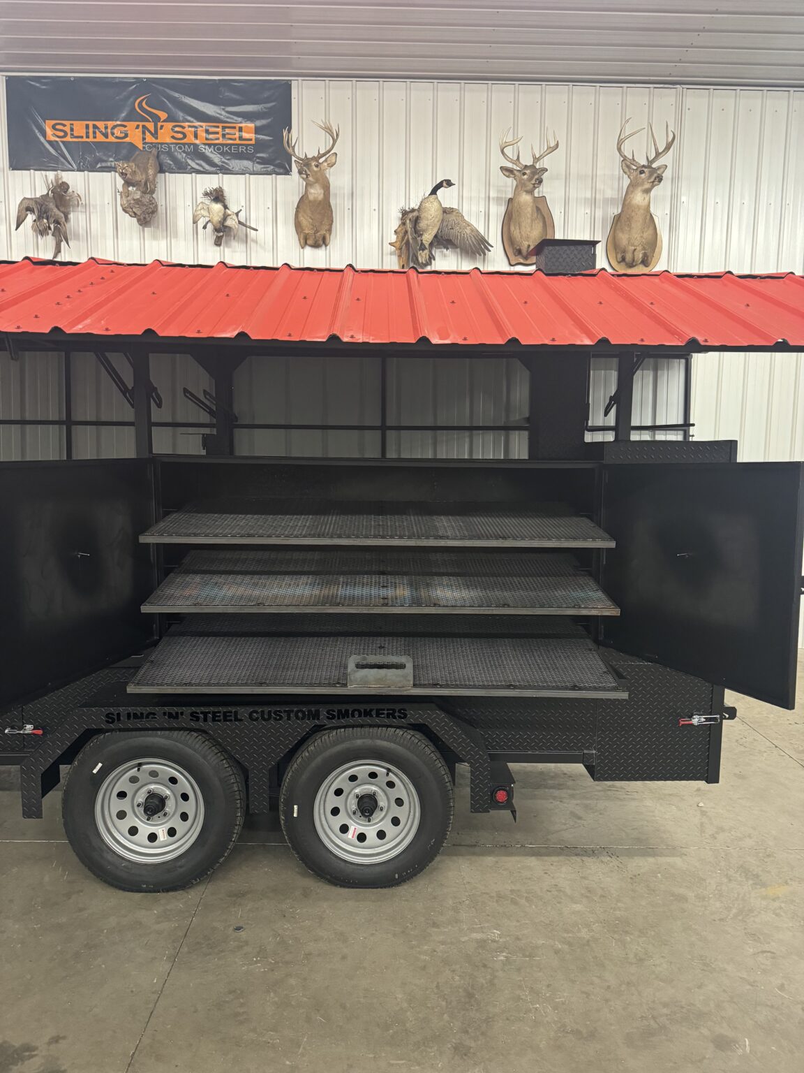 Custom Ultimate Smokehouse 72 Option #1 – Sling 'N' Steel Custom Smokers