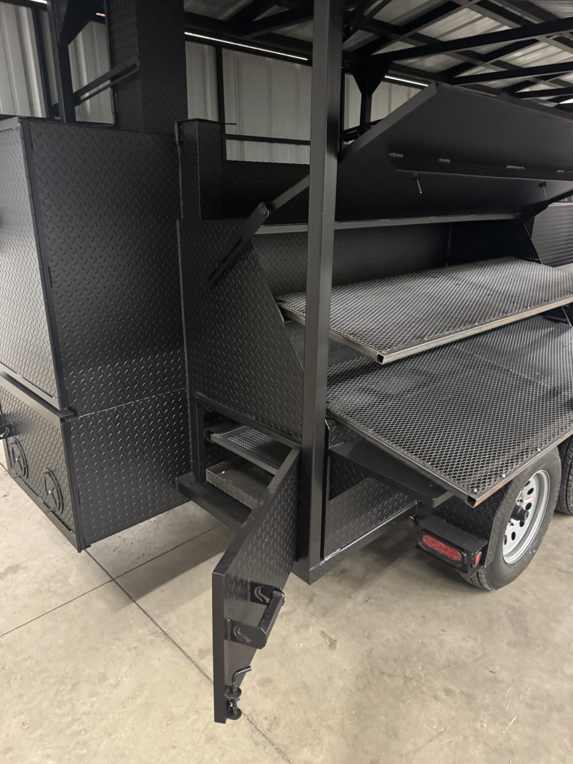 Custom Ultimate Smokehouse 72 Option #1 – Sling 'N' Steel Custom Smokers