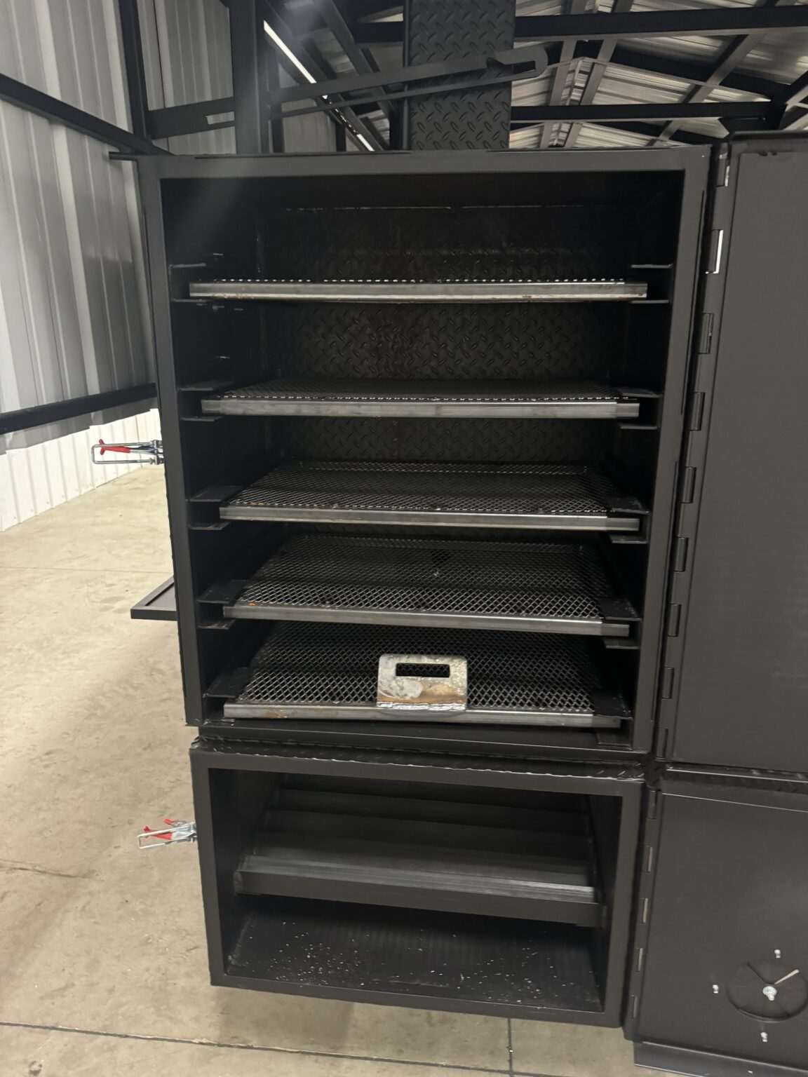 Custom Ultimate Smokehouse 72 Option #2 – Sling 'N' Steel Custom Smokers