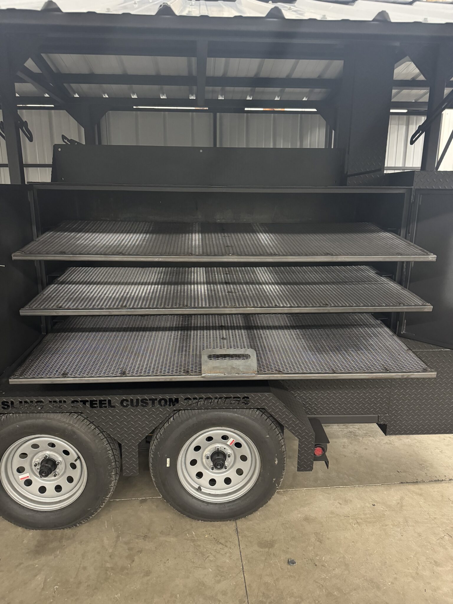 Custom Ultimate Smokehouse 72 Option #2 – Sling 'N' Steel Custom Smokers