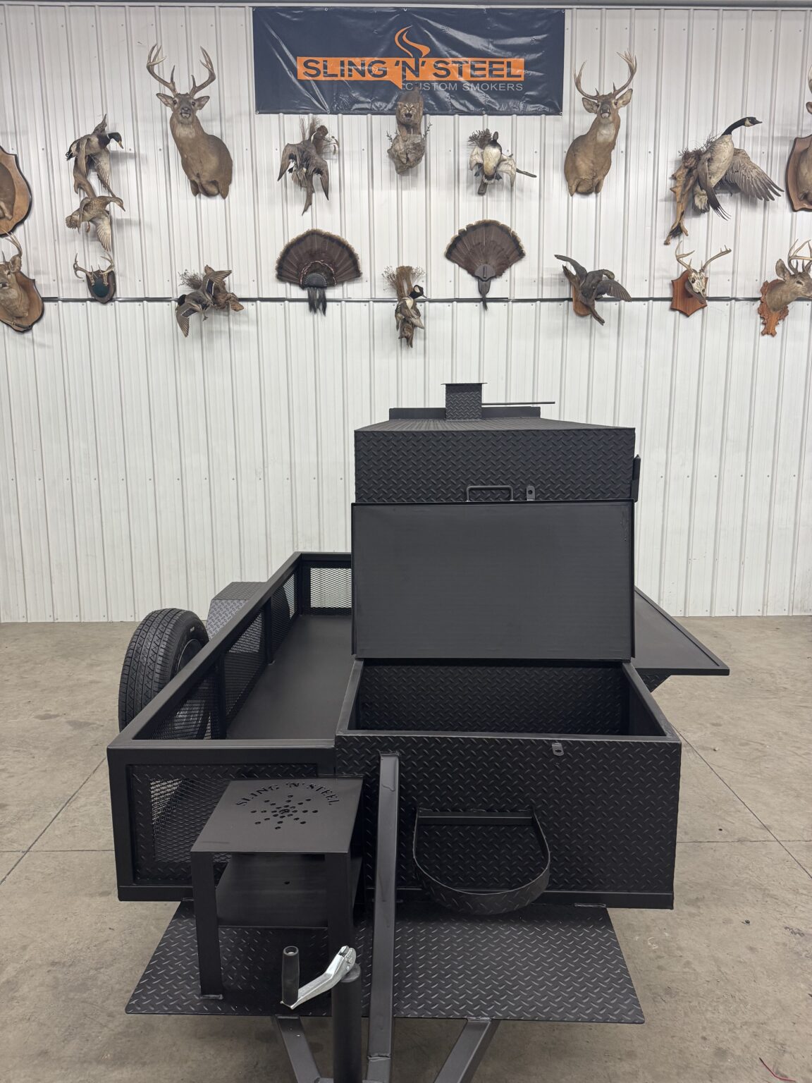 SNS Beast Cabinet Smoker With Full Length Storage – Sling 'N' Steel ...