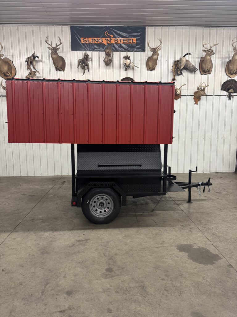 SNS Mega Grill With Roof Package – Sling 'N' Steel Custom Smokers